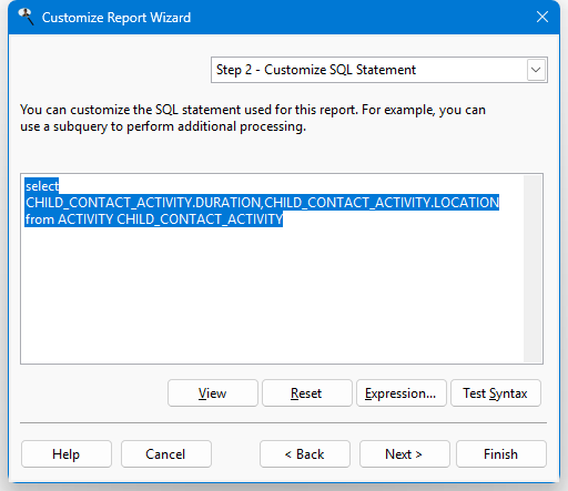 Customizing the Report Execution - Reporting4Act!