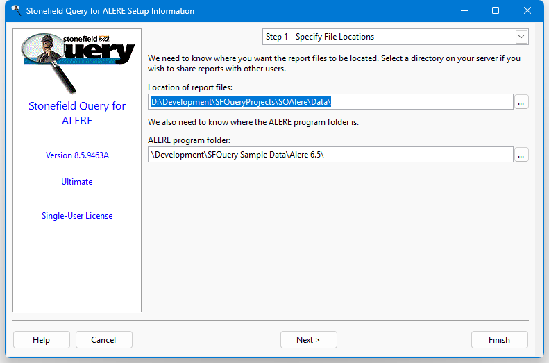 Setting up Stonefield Query - Stonefield Query
