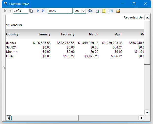 Creating a Cross-Tab Report - Stonefield Query