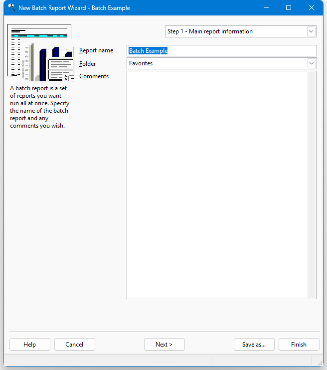 Creating a Batch Report - Stonefield Query