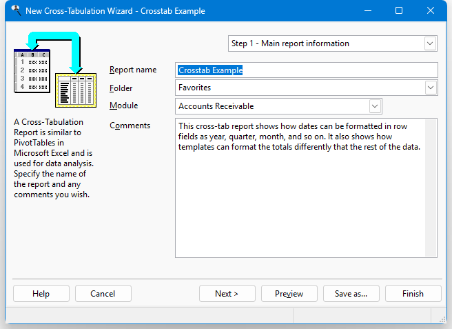 Creating a Cross-Tab Report - Stonefield Query