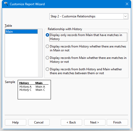Customizing the Report Execution - Stonefield Query