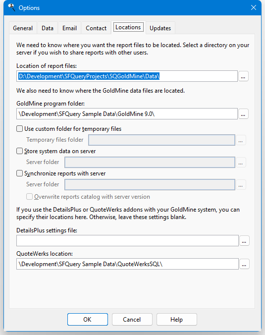 Configuring Stonefield Query - Stonefield Query