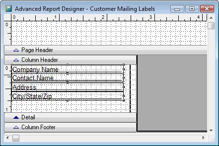 Step 5: Formatting Options (Label Report) - Reporting4Act!